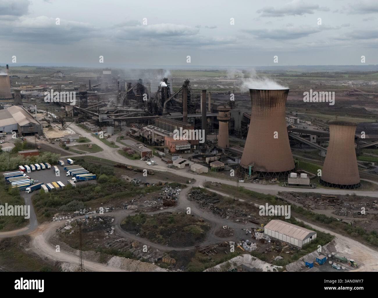 The British Steel works in Scunthorpe, North Lincolnshire. Picture date ...