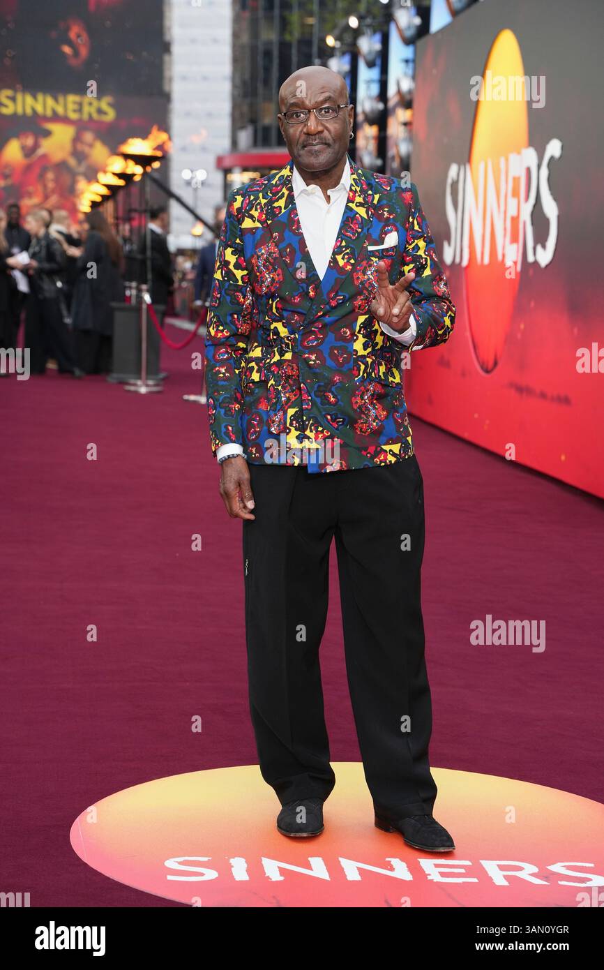 Delroy Lindo poses for photographers upon arrival at the premiere of ...