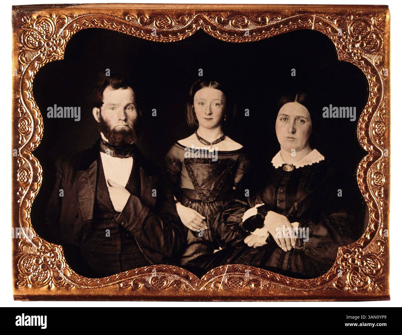 Couple portrait daguerreotype circa 1850s hi-res stock photography and ...