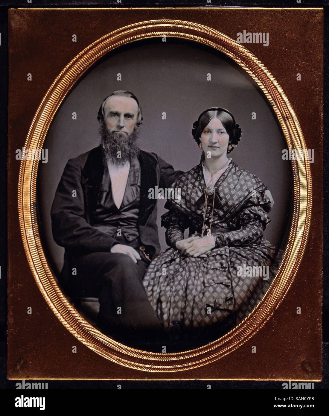 June 1, 1900 - Couple in Formal Attire, Portrait, Daguerreotype, Circa ...