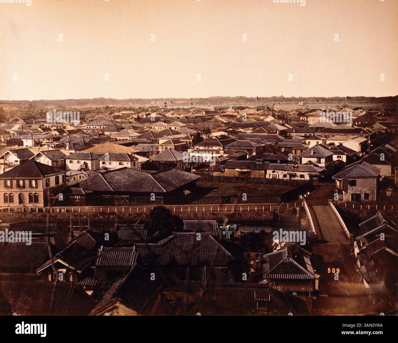 June 1, 1900 - Urban Cityscape, Yokohama, Japan, Circa 1870 (Credit ...