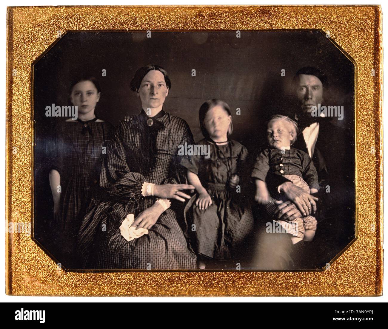 Couple portrait daguerreotype circa 1850s hi-res stock photography and ...