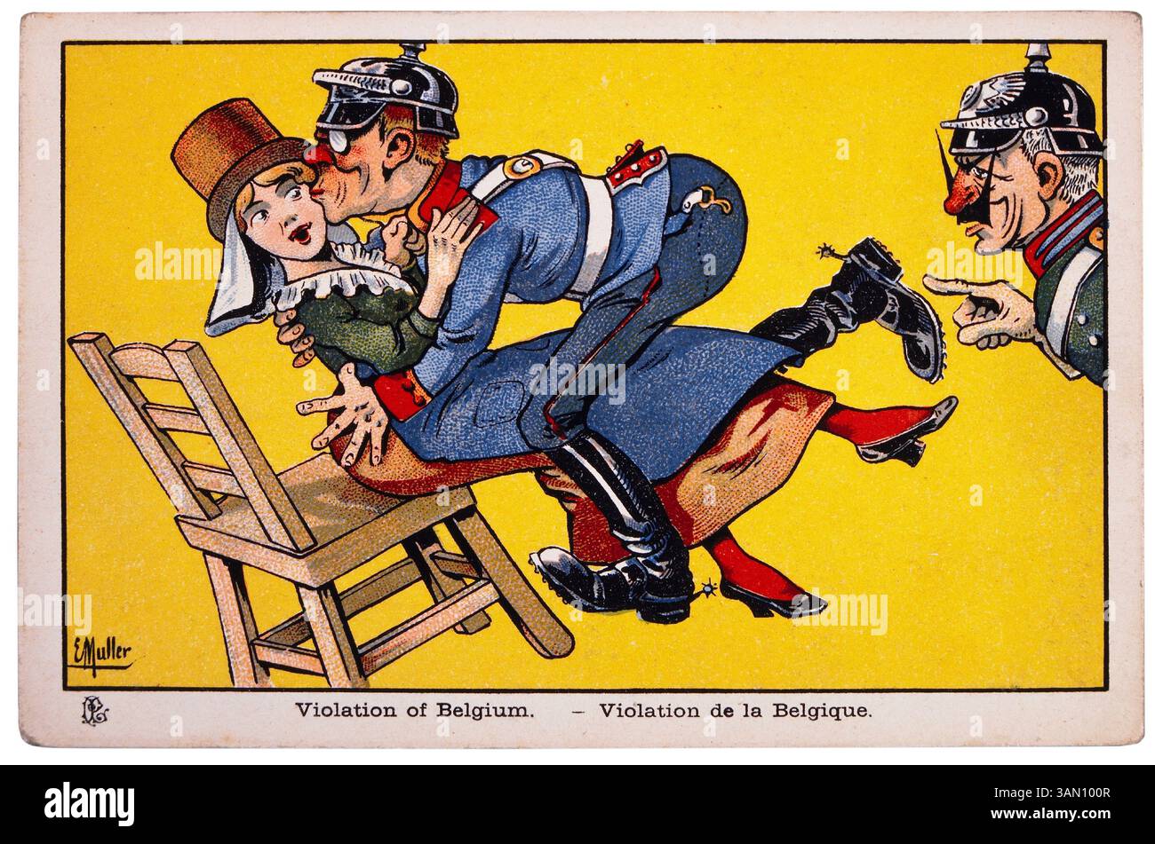 World war i french satirical card hi-res stock photography and images ...