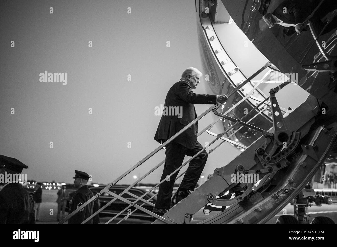 President Donald Trump attends UFC 314 at the Kaseya Center in Miami ...