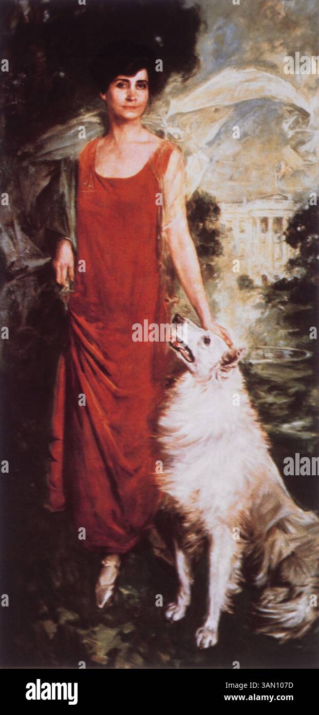 Grace Coolidge, First Lady and Wife of U.S. President Calvin Coolidge ...