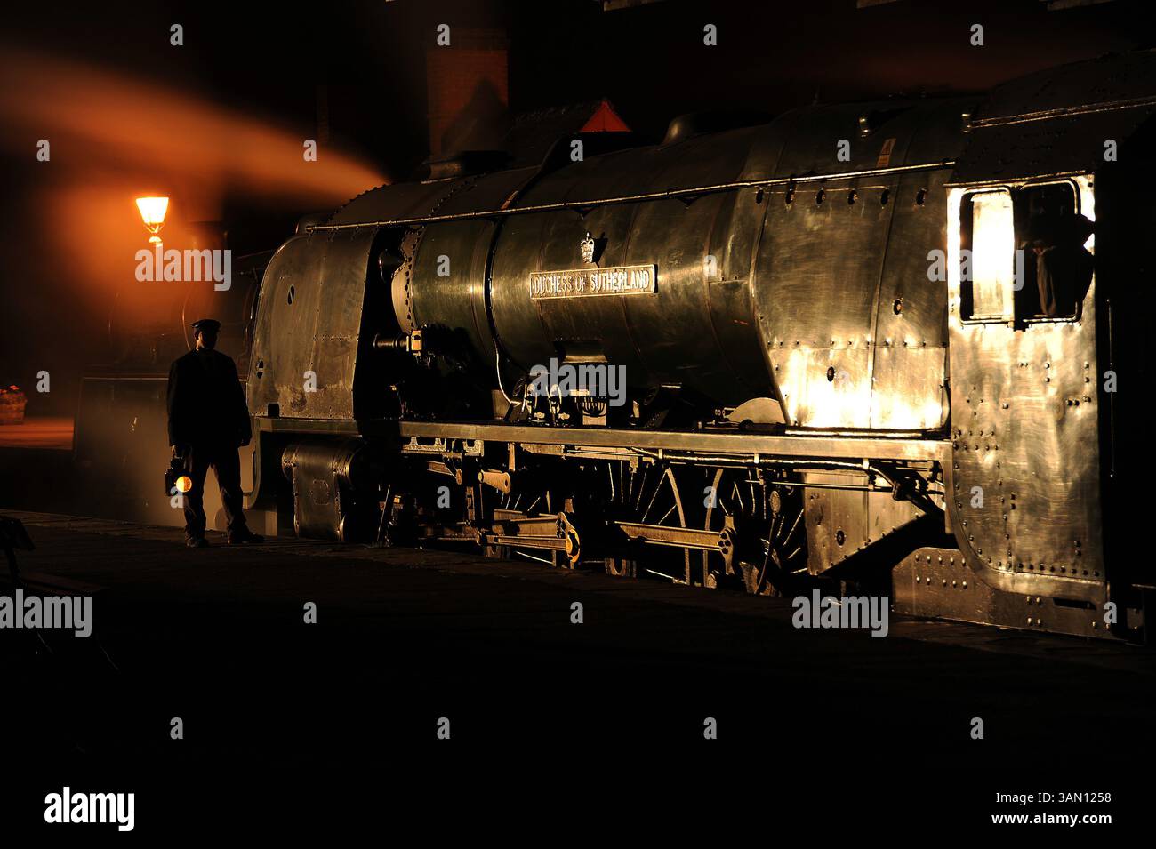 "Duchess of Sutherland" and "73129" at Swanwick Junction Stock Photo ...