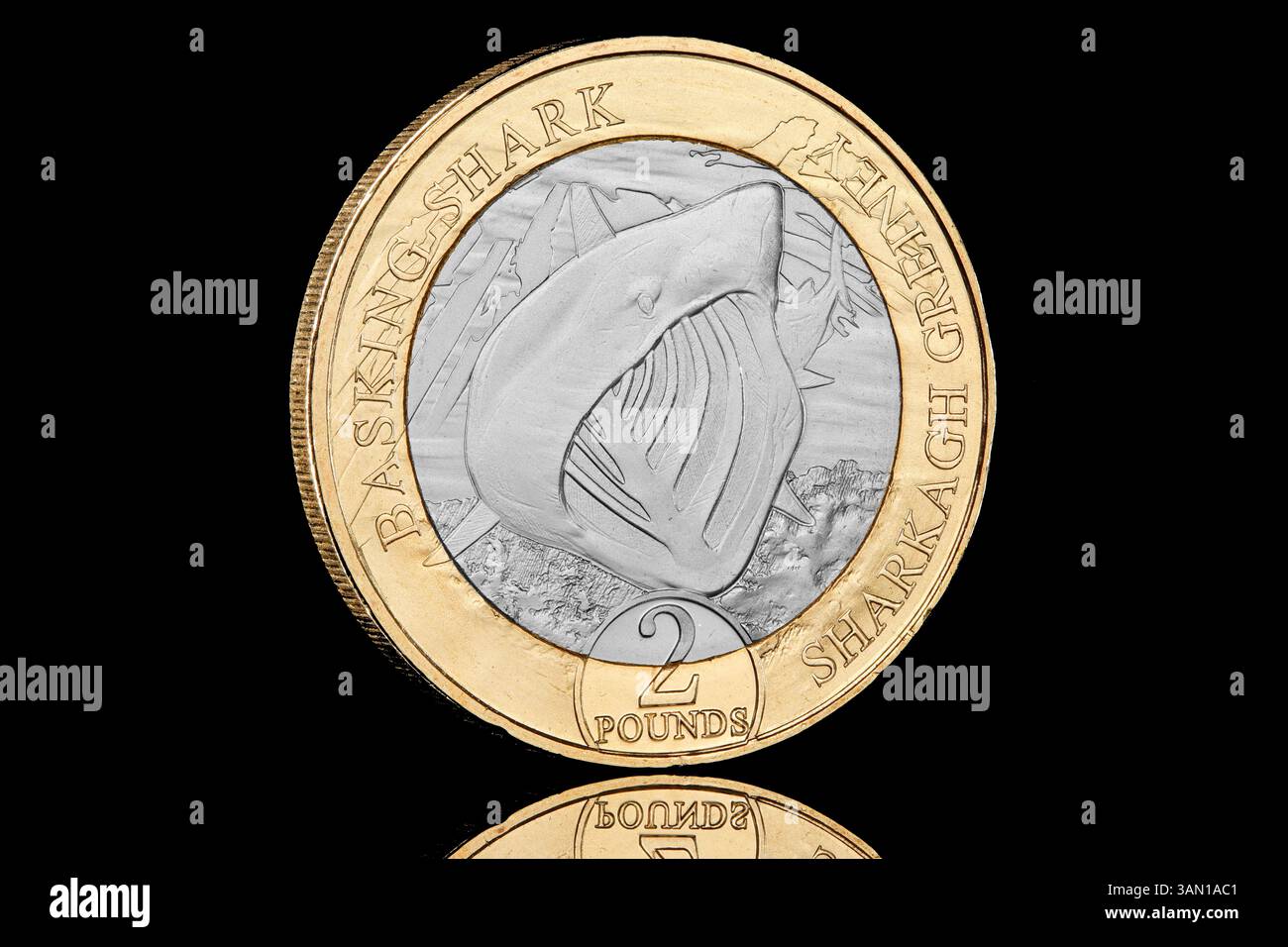 One of the first Isle Of Man coins to bear a portrait of King Charles ...