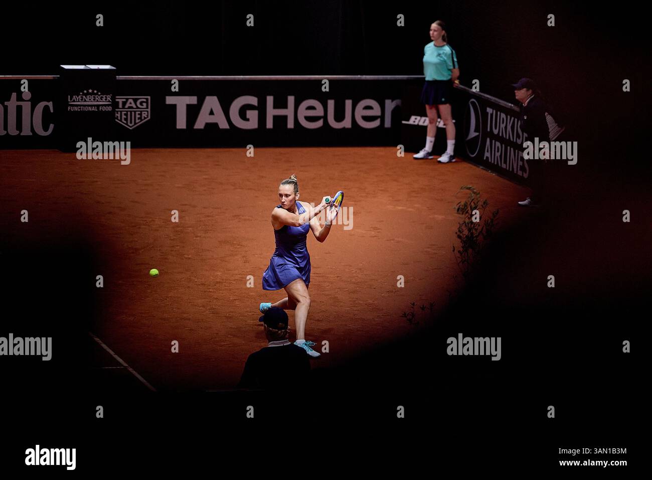 Stuttgart, Baden-Wuerttemberg, Germany. 14th Apr, 2025. Elise Mertens ...