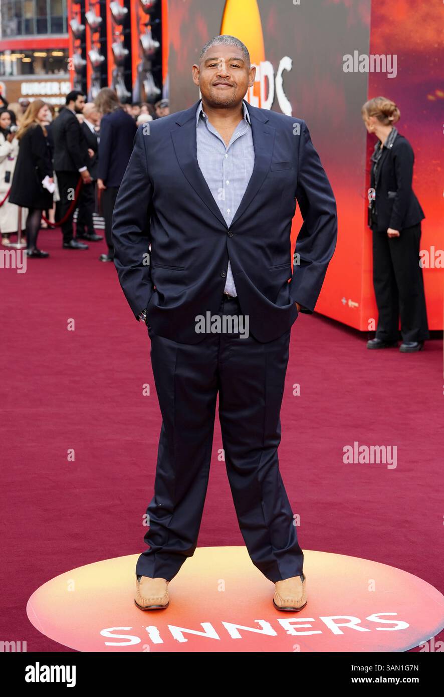 Omar Benson Miller arriving for the European premiere of Sinners at ...