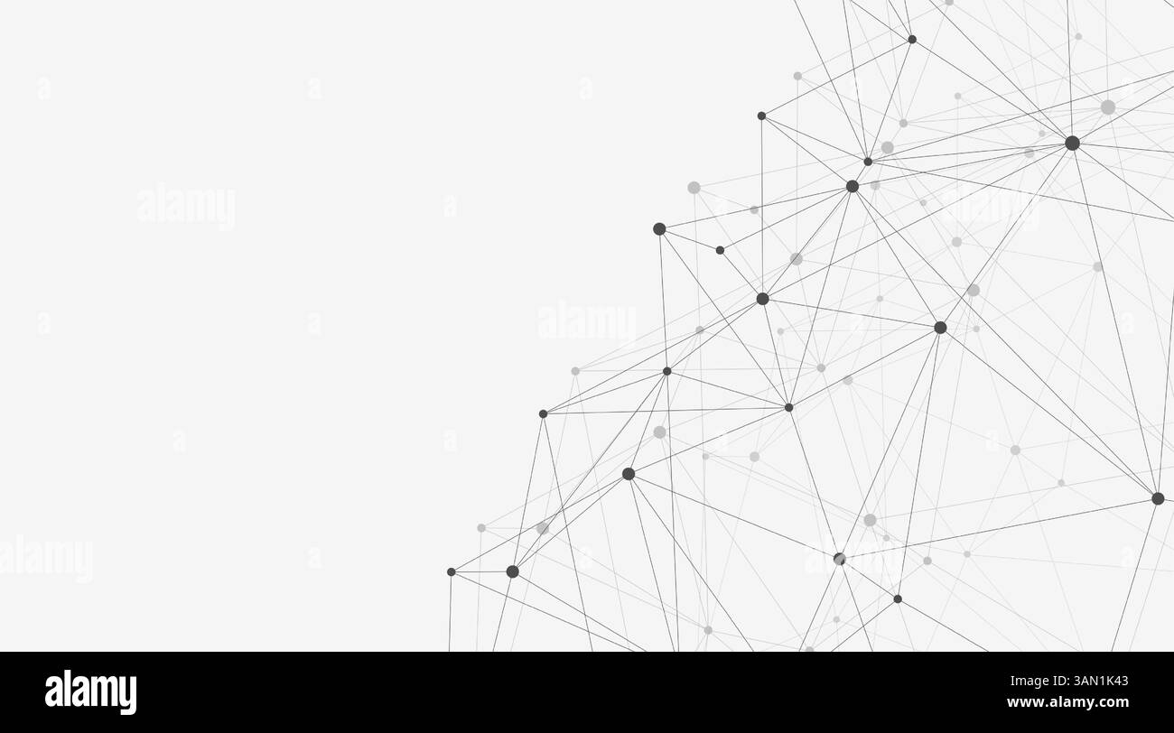 Global network connection concept. Big data visualization. Social ...
