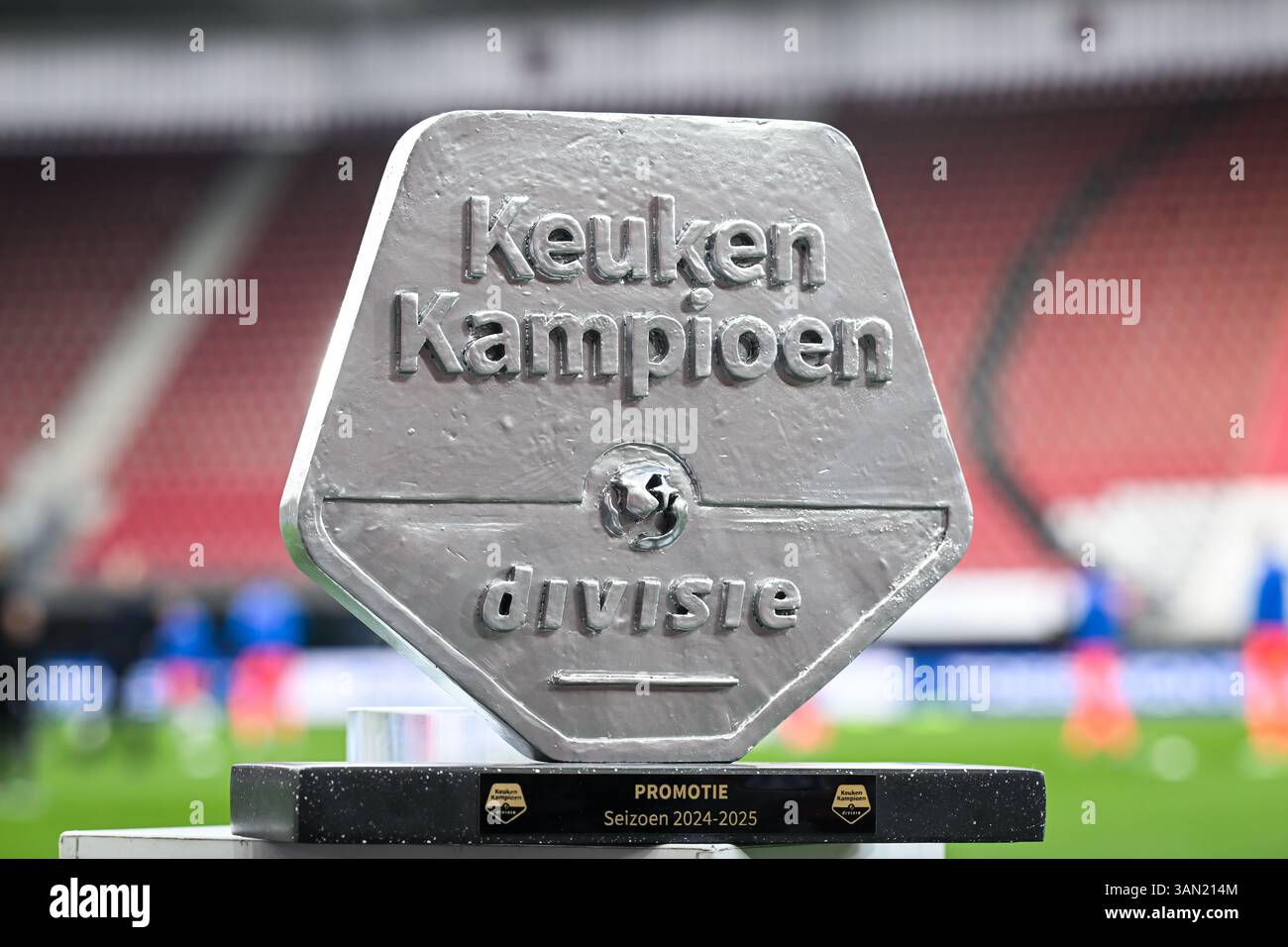 ALKMAAR - The trophy for promotion to the Eredivisie during the Dutch ...