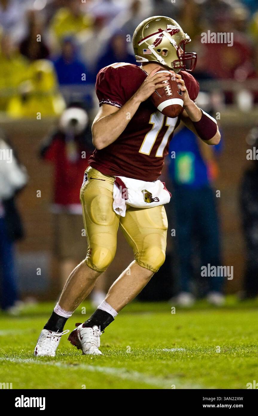 November 29, 2008: Florida State quarterback Drew Weatherford (11 ...