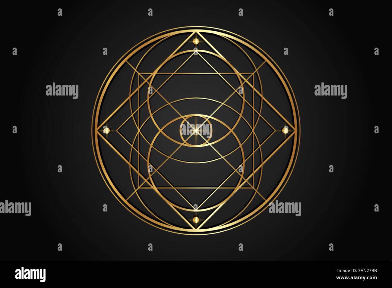 Vesica piscis sacred geometry Stock Vector Images - Alamy