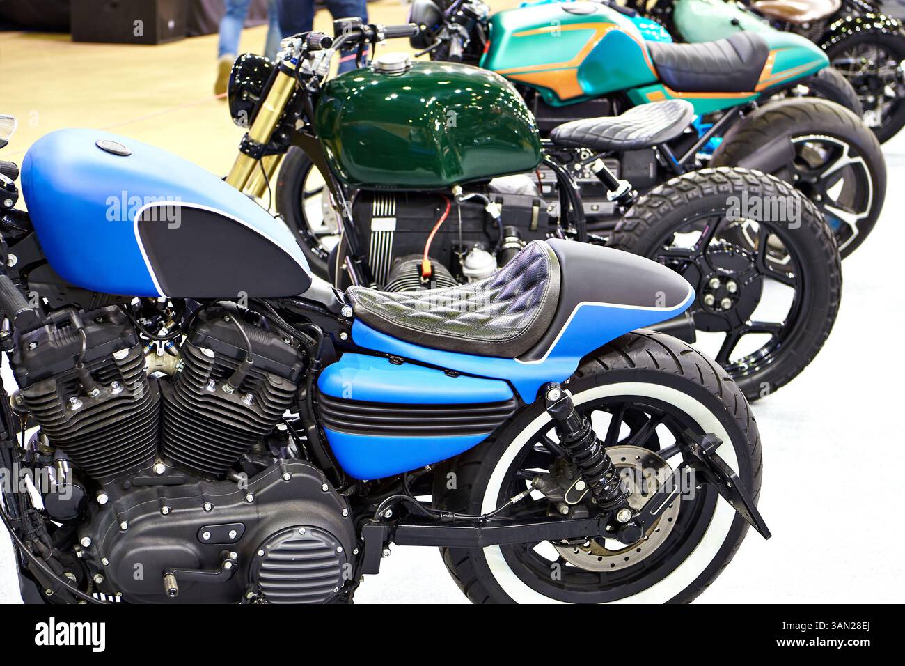 Exhibition motorcycles big blue motorcycle hi-res stock photography and ...
