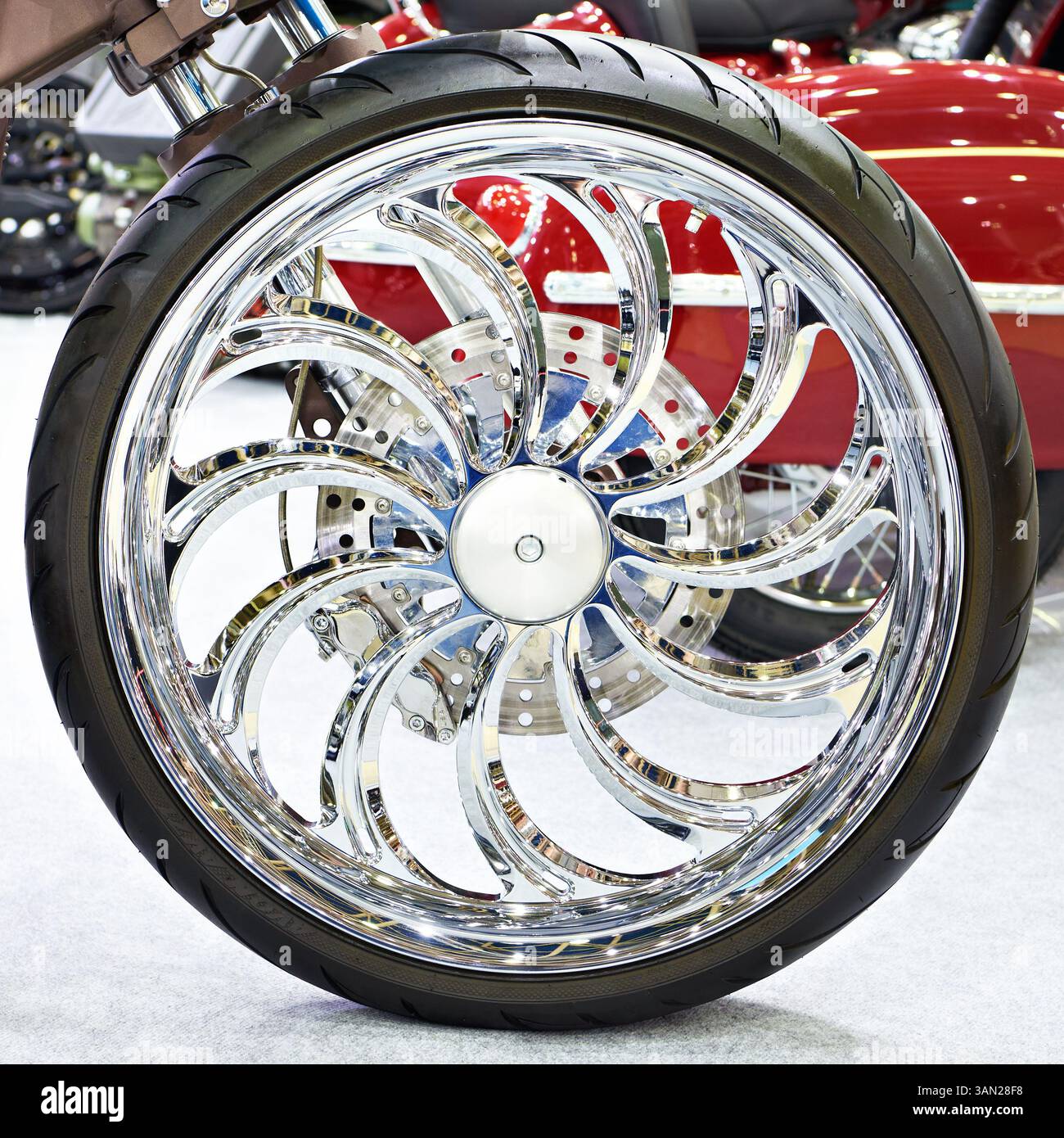 Motorcycle show custom motorcycle wheel hi-res stock photography and ...