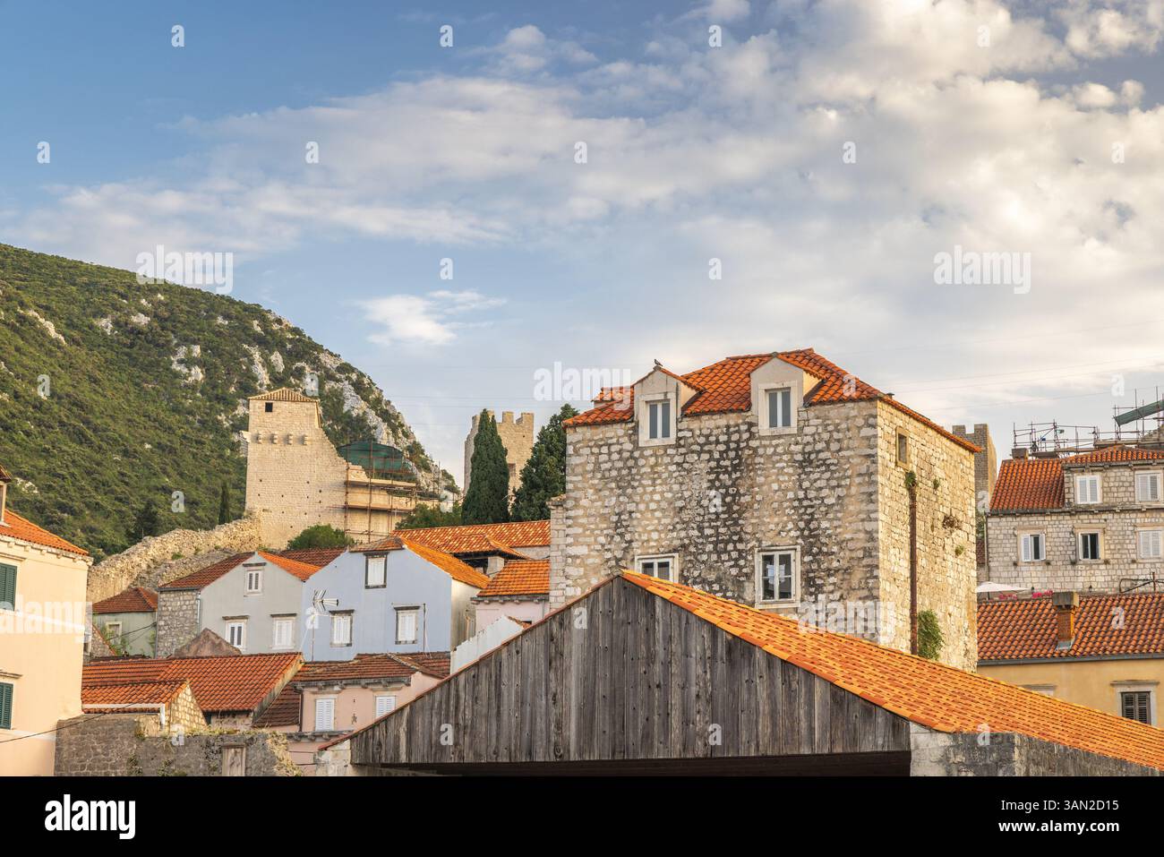 Mali Ston, village in Peljesac peninsula in Croatia, Europe ...
