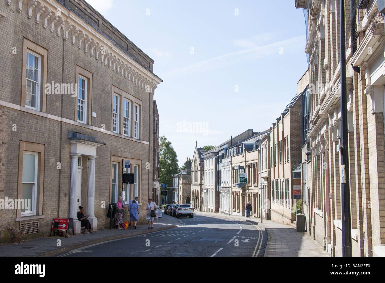 Buildings in the city centre of Ipswich, Suffolk in the United Kingdom ...