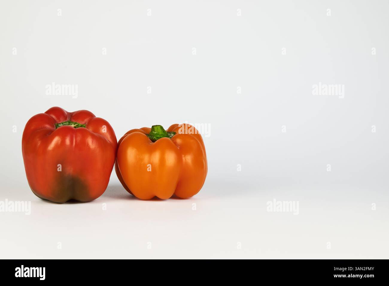 Diverse and colorful variety of bell peppers found naturally in the ...