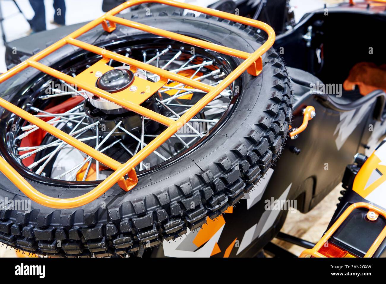 Spare wheel motorcycle with sidecar Stock Photo - Alamy