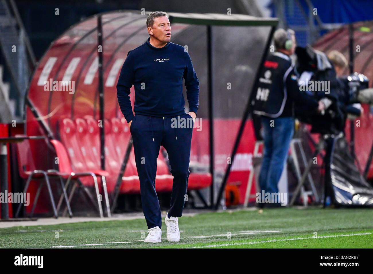 ALKMAAR - Jong AZ coach Leeroy Echteld during the Dutch First Division ...