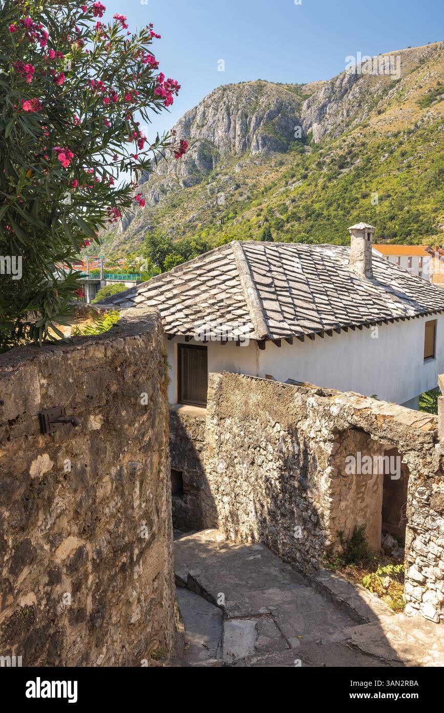 Mostar, historic town in Bosnia and Herzegovina, Europe. Scenic ...