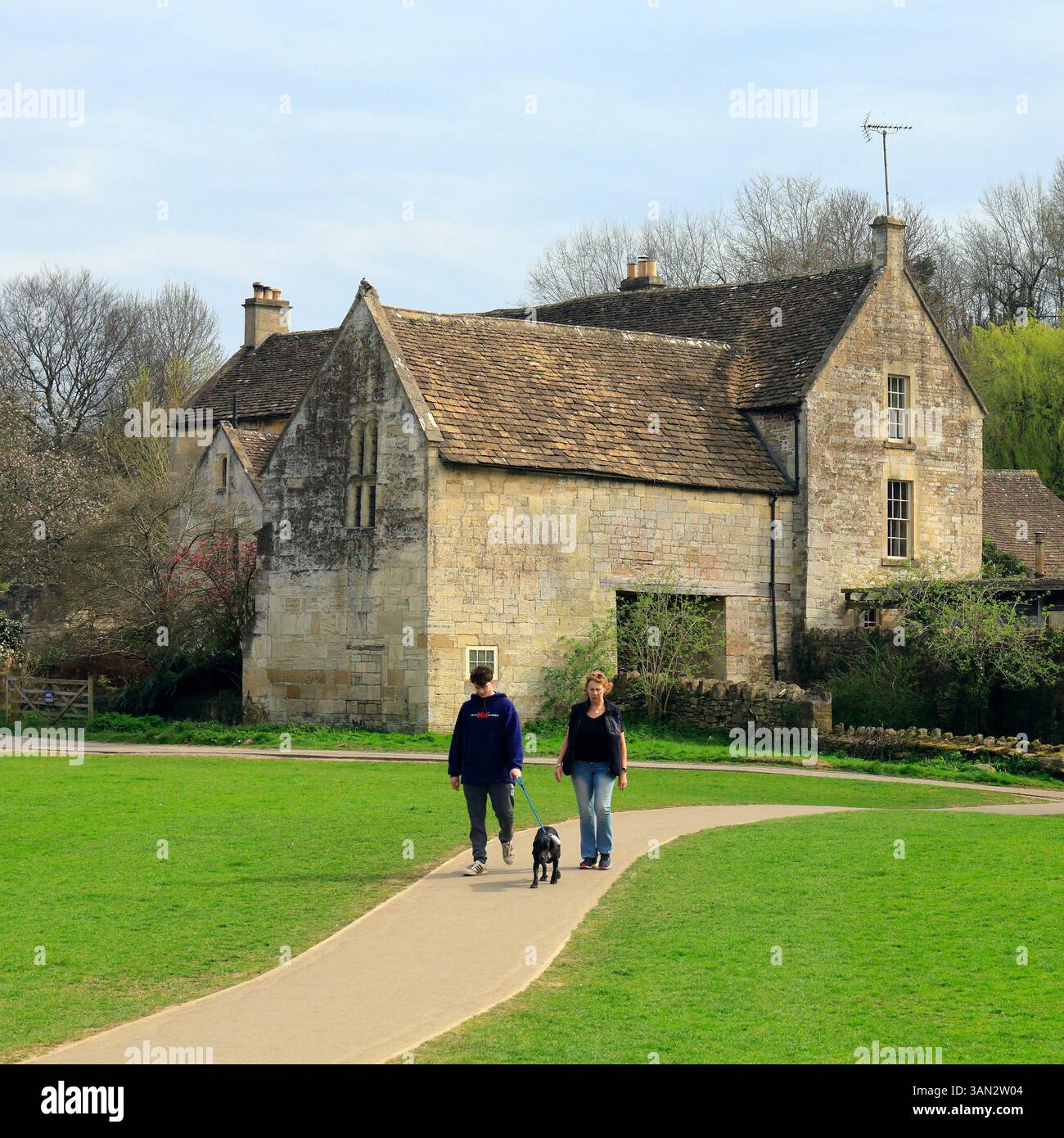 Barton Farm 14th century farmhouse building, Bradford on Avon. Taken ...