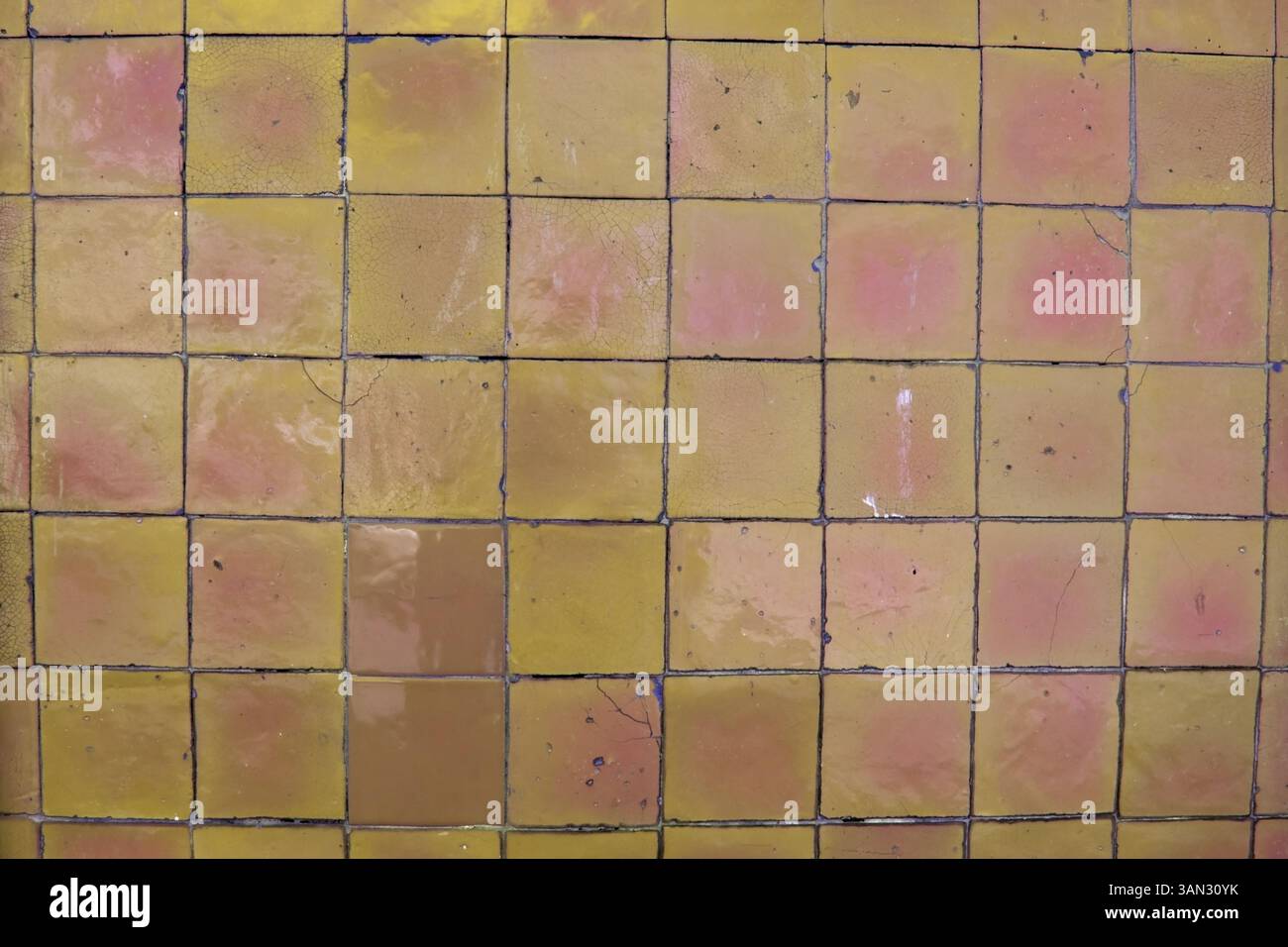 faded tile texture from vintage bathroom Stock Photo - Alamy