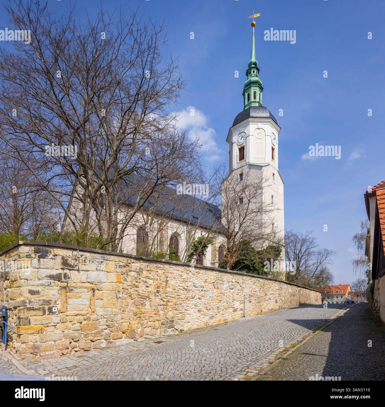 Dohna im Frühling St. Marienkirche Dohna Sachsen Deutschland *** Dohna ...