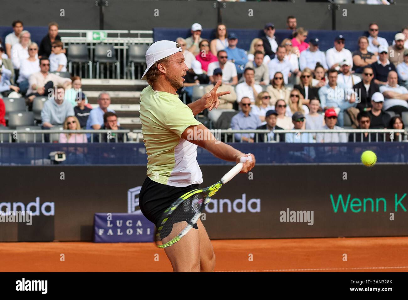 Muenchen, Deutschland. 14th Apr, 2025. Alexandre Muller (FRA), GER, BMW Open by Bitpanda ...