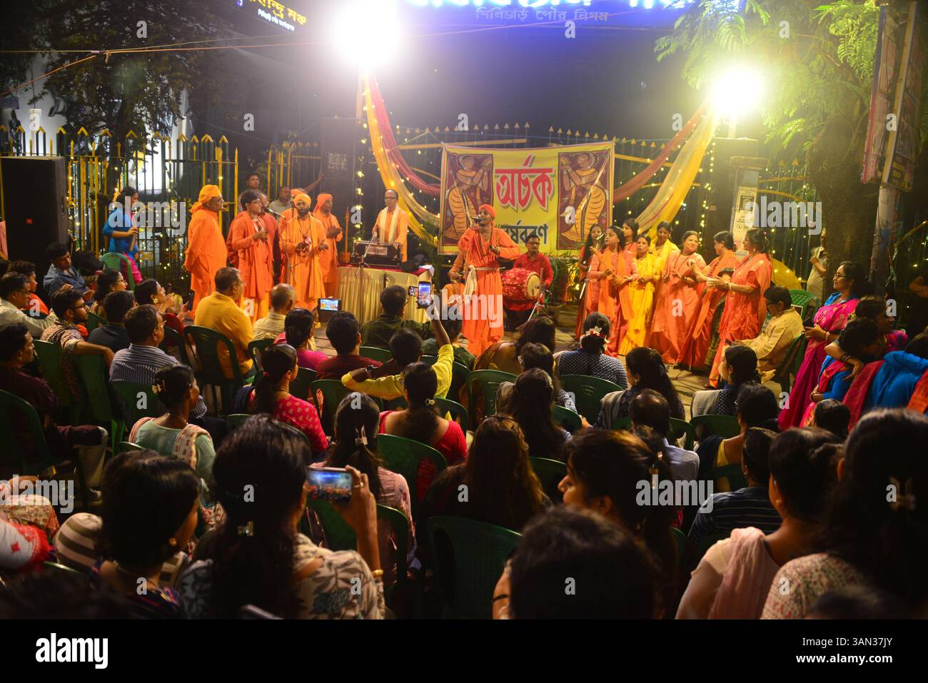 April 14, 2025, Siliguri, West Bengal, India: Indian Baul sings song ...