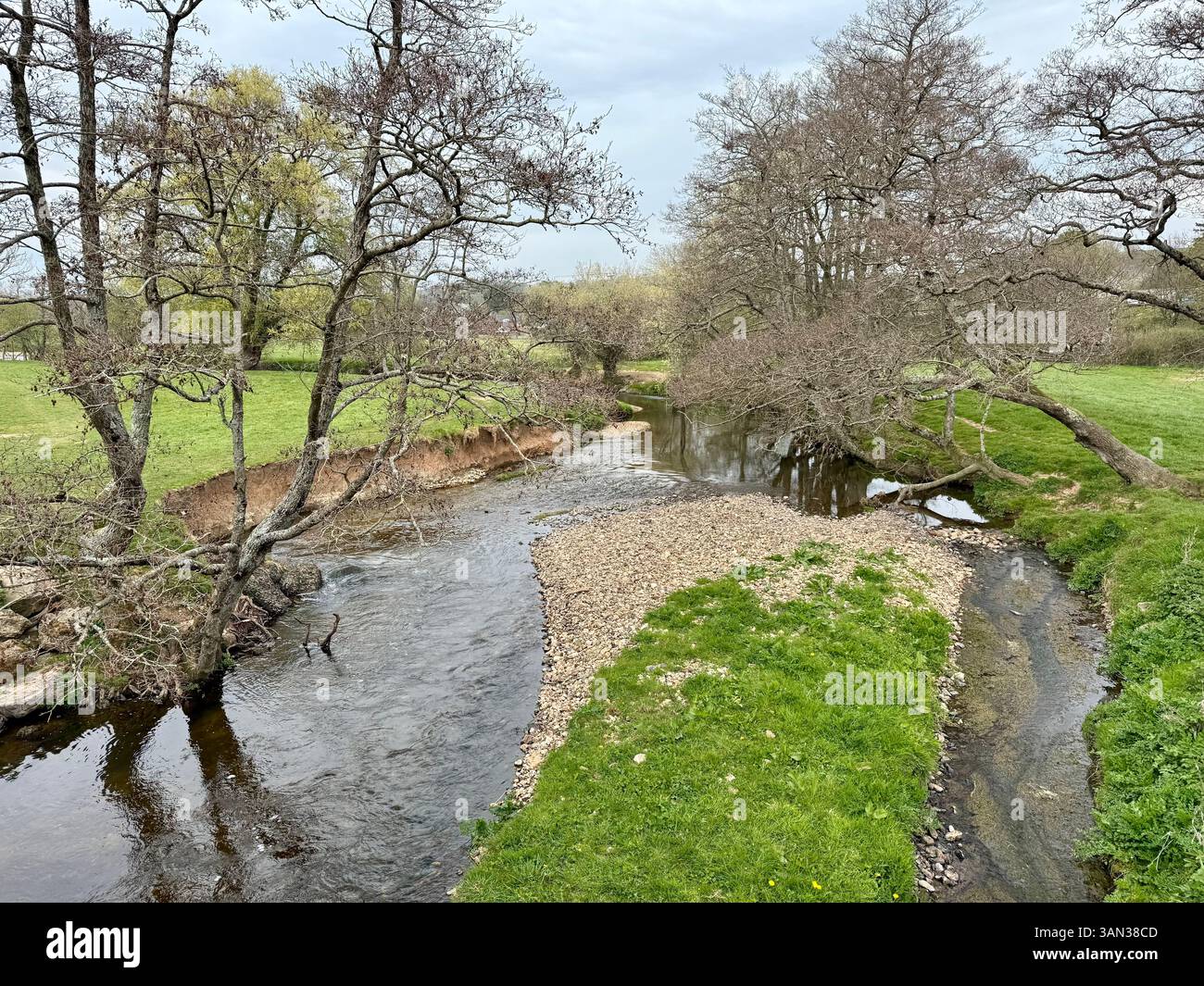 River Axe, Seaton to Colyton, Devon England: River Views Stock Photo ...