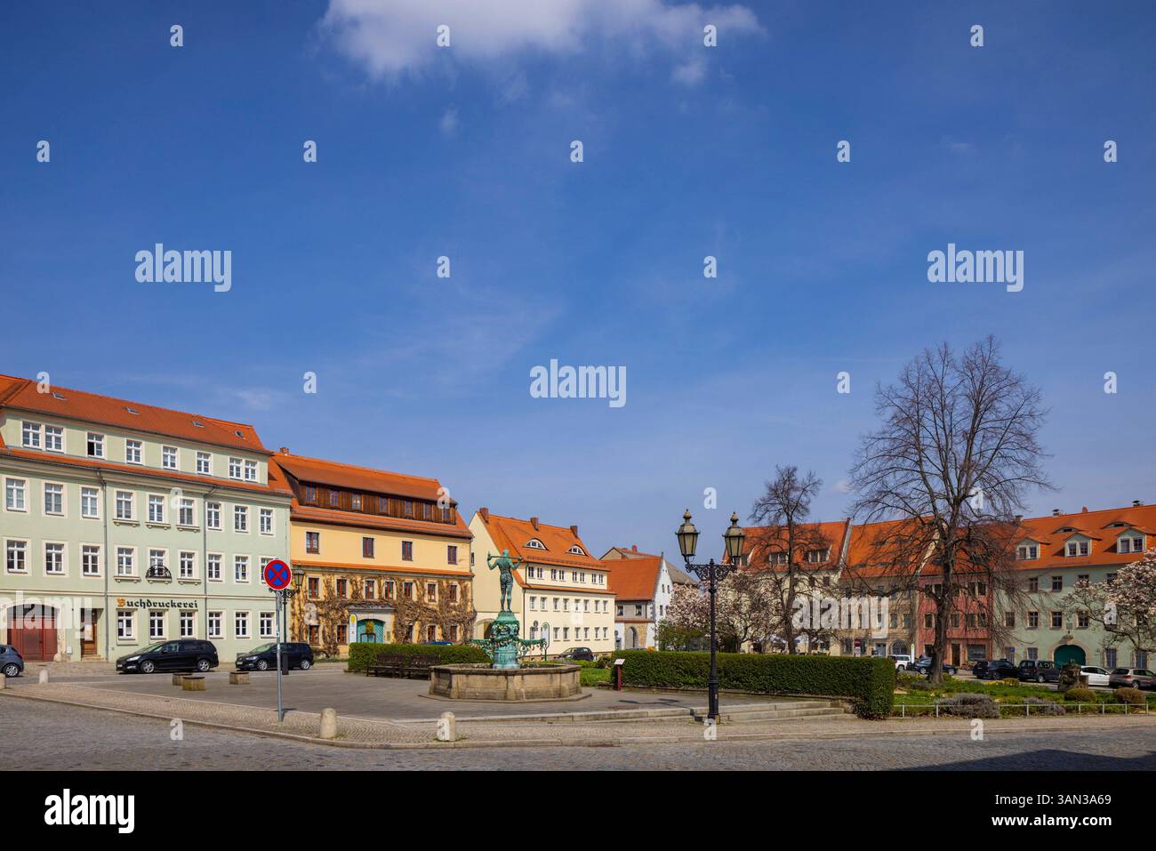 Dohna im Frühling Marktplatz Dohna Sachsen Deutschland *** Dohna in ...