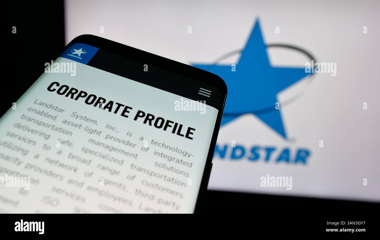 Stuttgart, Germany - 11-28-2024: Smartphone with website of US ...