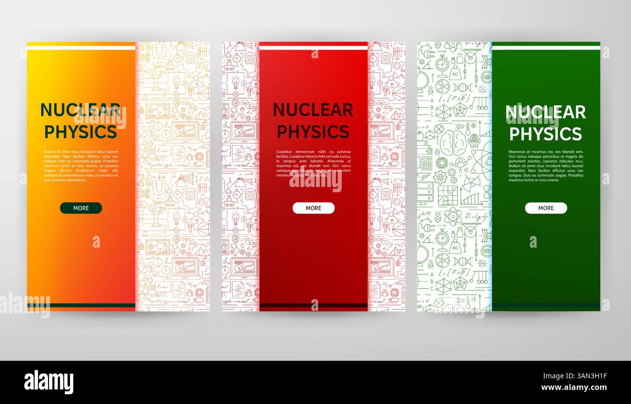 Nuclear Physics Web Design Stock Vector Image & Art - Alamy