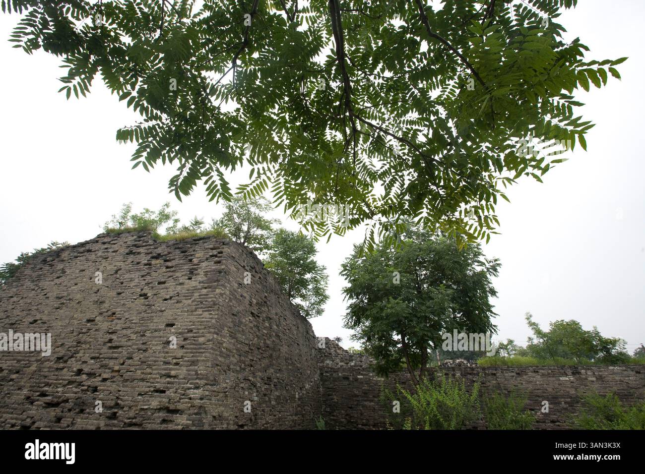 Oct 31, 2008 - Beijing, China - The pockmarked Ming City Wall Ruins ...