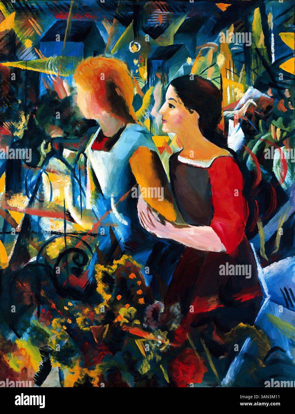 "Two Girls" (1913) by August Macke is a radiant Expressionist double ...