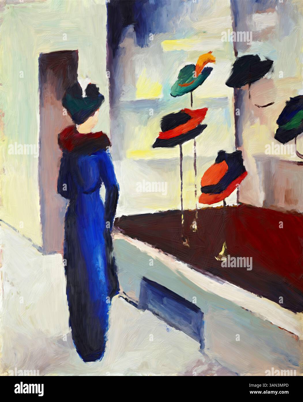 "Hat Shop" (1913) by August Macke is a dazzling Expressionist city ...