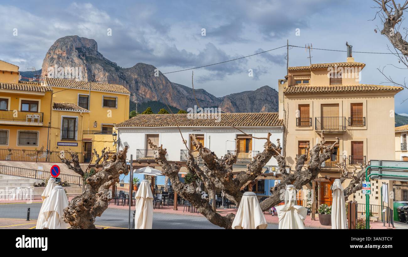 Polop, Spain, February 25, 2025. View of the village of Polop de la ...