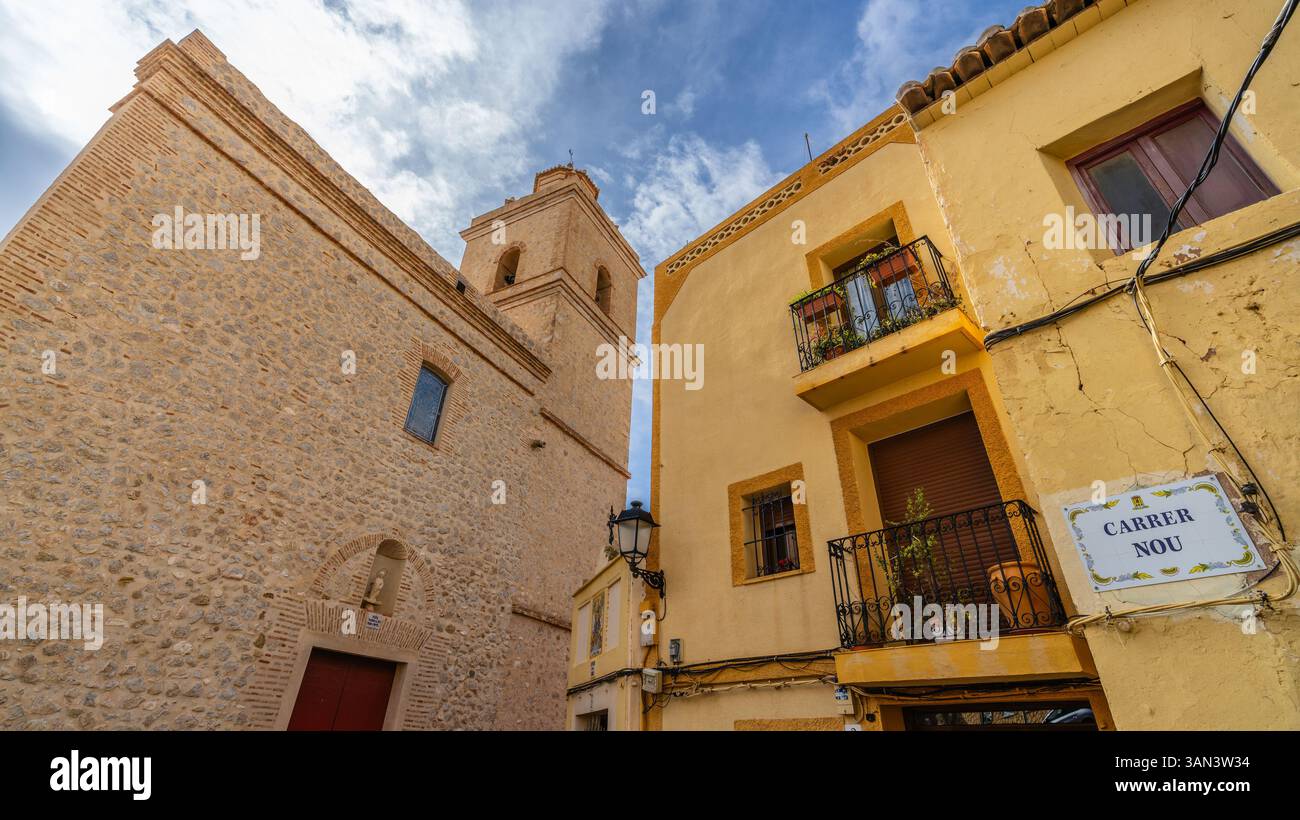 Polop, Spain, February 25, 2025. View of the village of Polop de la ...