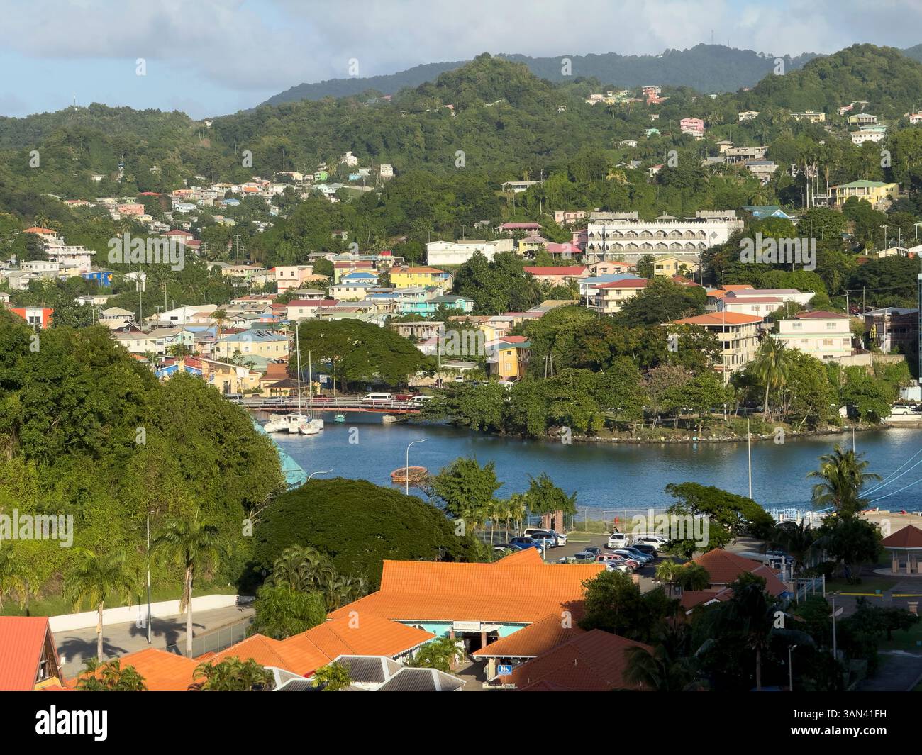 Town of Castries, capital of St Lucia Stock Photo - Alamy