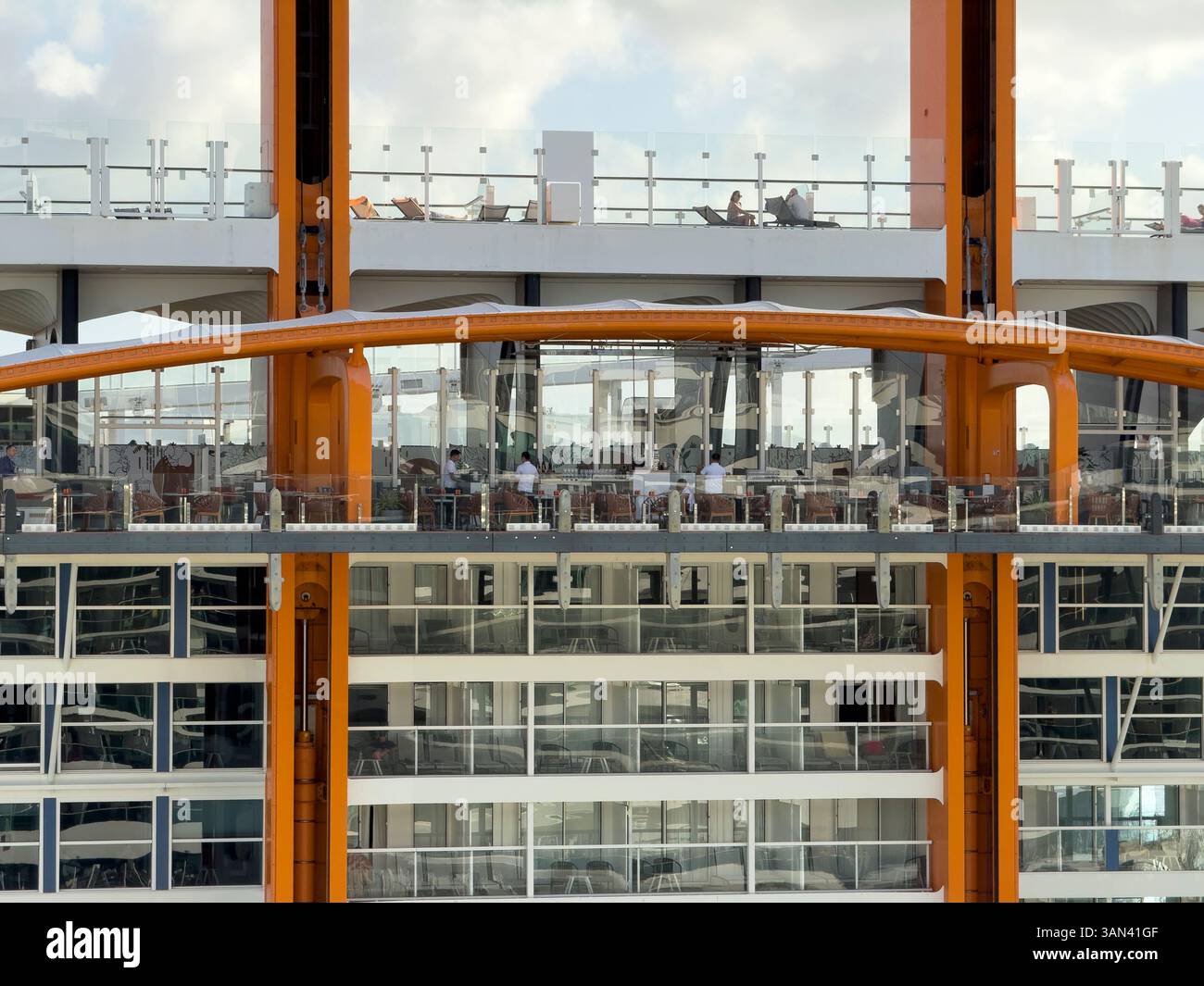 Celebrity Beyond cruise ship Magic Carpet restaurant Stock Photo - Alamy