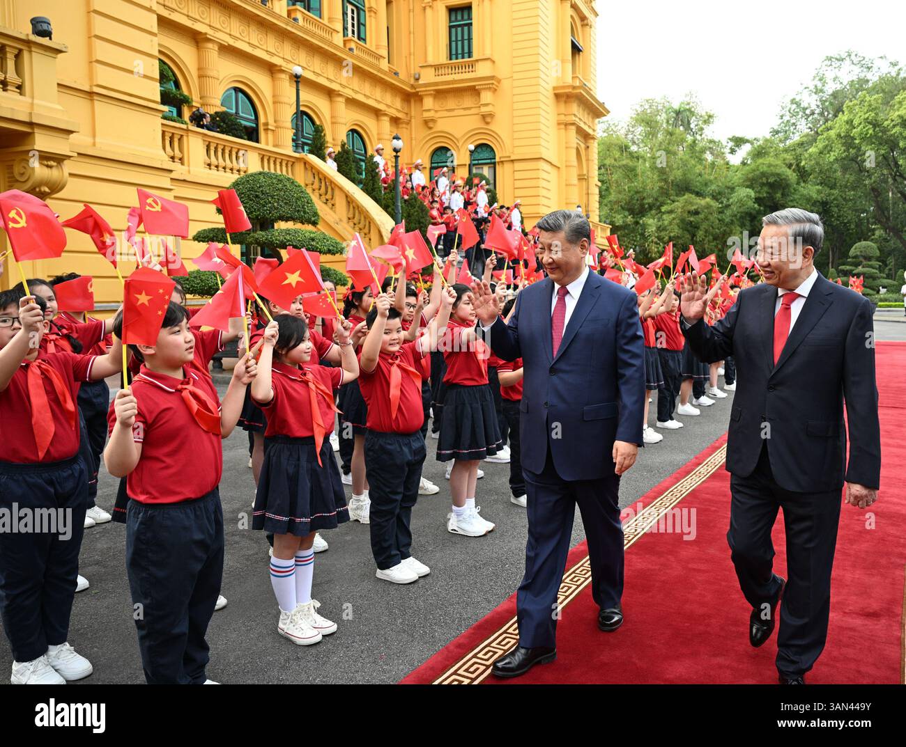 Hanoi, Vietnam. 14th Apr, 2025. Xi Jinping, general secretary of the ...