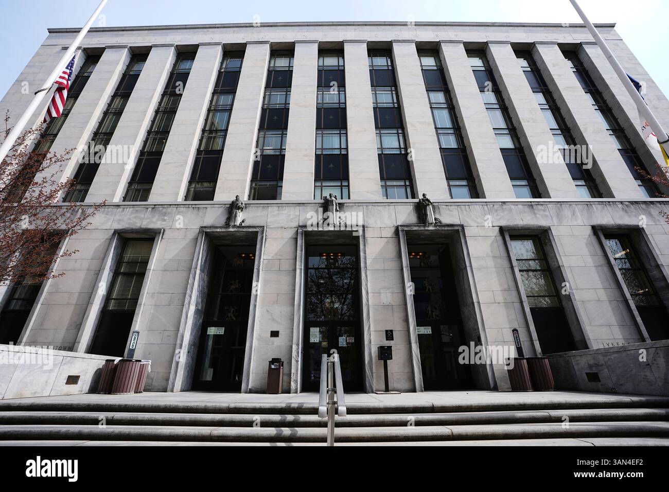 Shown is the Dauphin County Courthouse in Harrisburg, Pa., Monday ...
