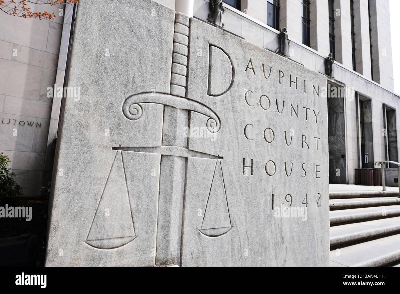 Shown is the Dauphin County Courthouse in Harrisburg, Pa., Monday ...