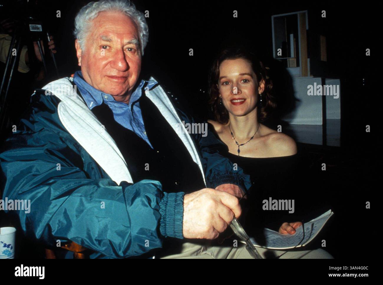 K0903RH.''On The Waterfront'' opening.BUDD SCHULBERG and ANN MILLER ...