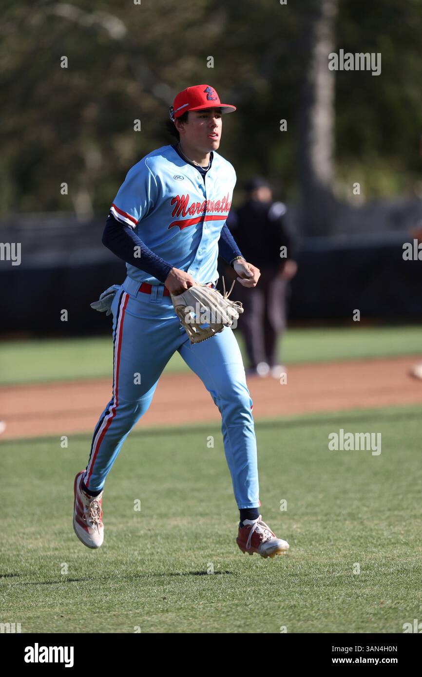 Josh Proctor of Maranantha High School during a game against Rancho ...