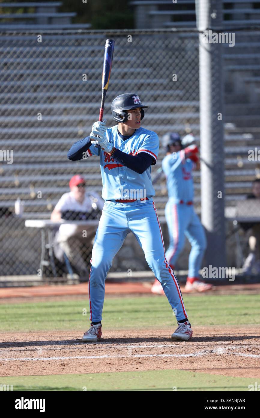 Josh Proctor of Maranantha High School bats during a game against ...