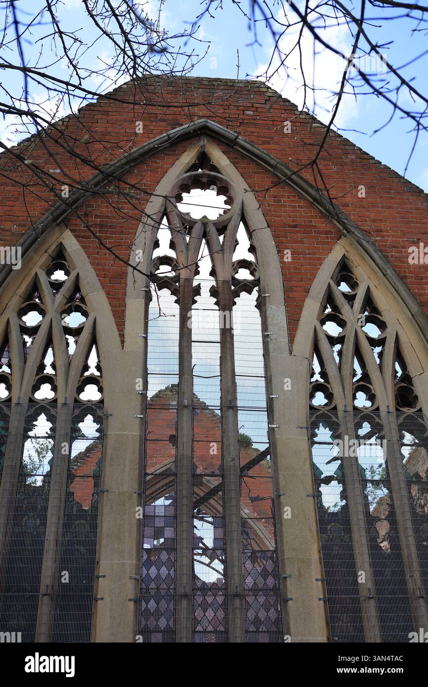 St Michaels Church derelict church building Ipswich Suffolk UK Stock ...