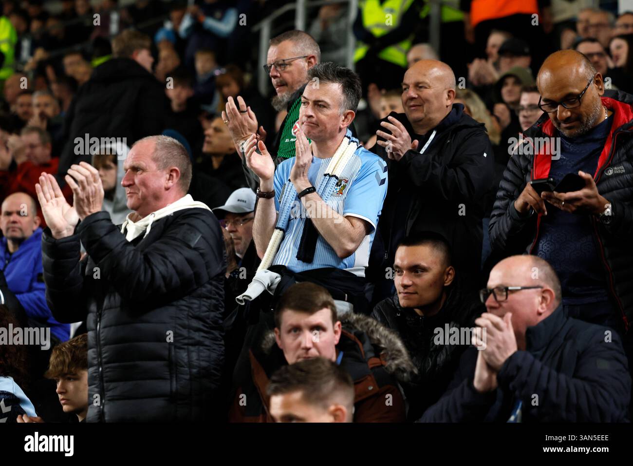 Coventry City fans in the away stand during the Sky Bet Championship ...