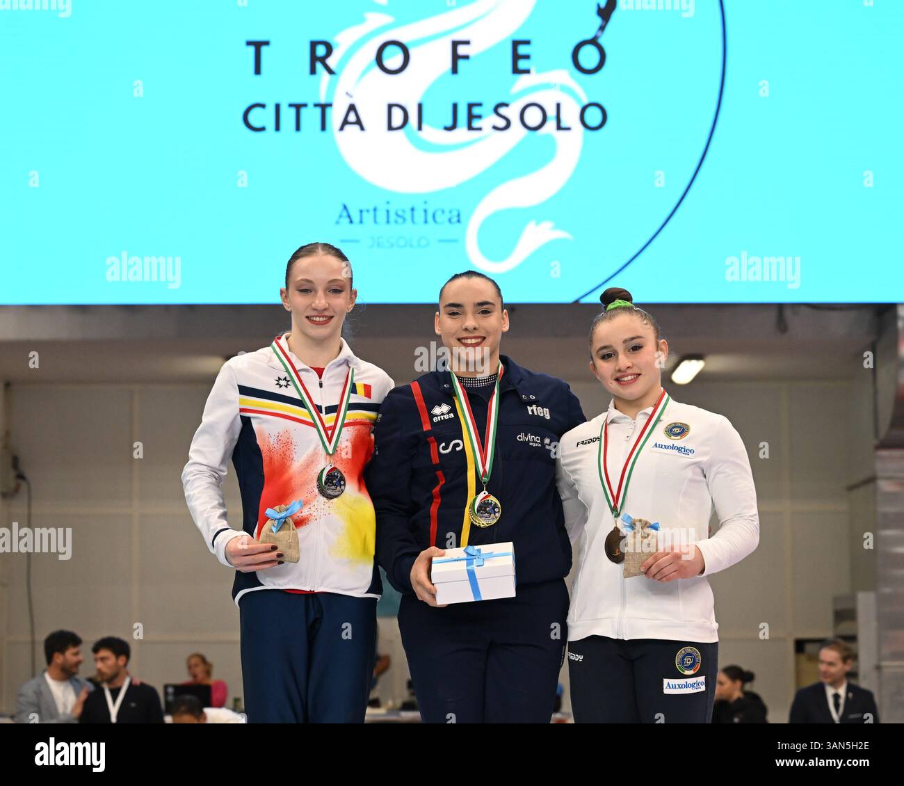 Jesolo, Italy. 14th Apr, 2025. Jesolo Trophy captured at Pala Turismo, Jesolo on 13.Apr.2025 by ...